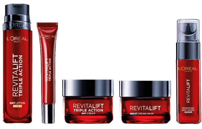 ใหม่! ลอรีอัล ปารีส รีไวทัลลิฟท์ ทริปเปิ้ล แอคชั่น เดย์ โลชั่น เอสพีเอฟ ...